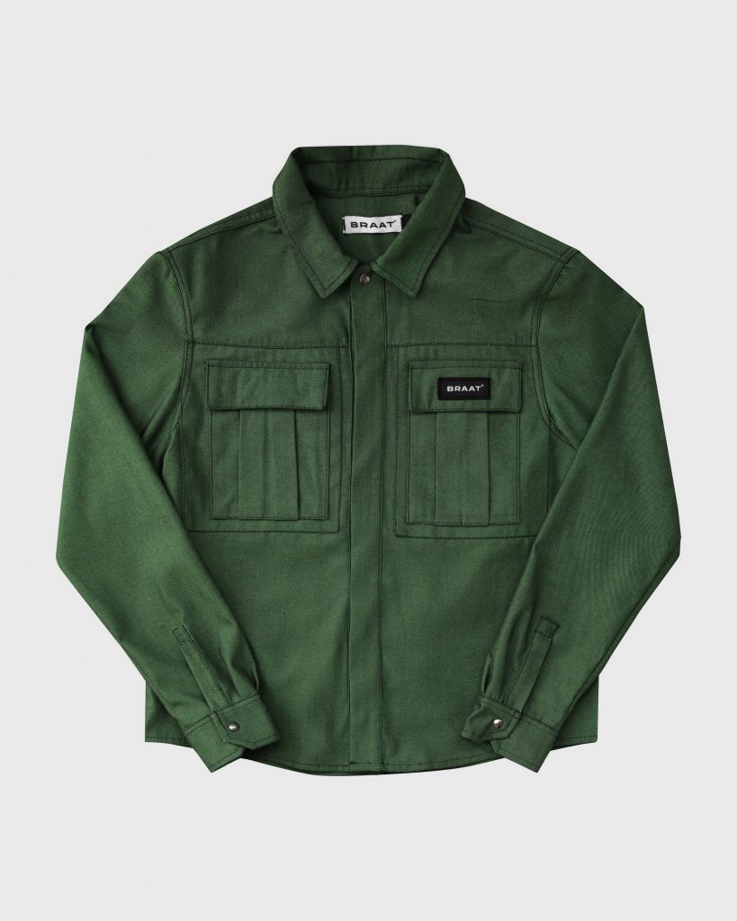 BRAAT Underworld Denim Jacket (Green) - BraatWear Shop